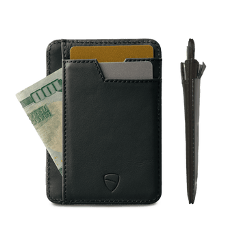 Vaultskin BRIXTON Slim Wallet with ID Window - Minimalist RFID Leather ...