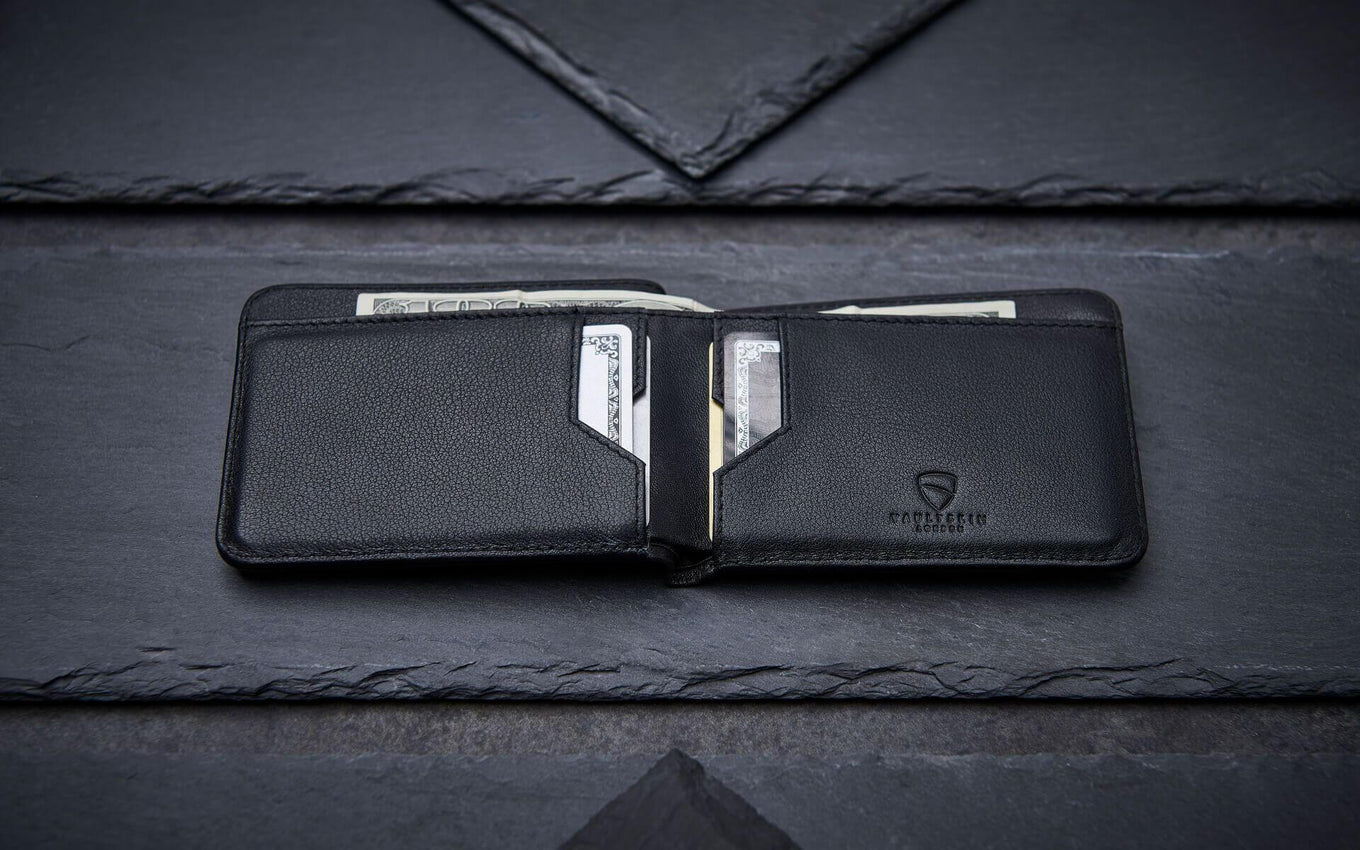 Vaultskin MANHATTAN RFID Blocking Leather Card Wallet with ID Window