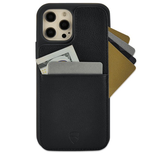Vaultskin ETON ARMOUR - Leather Wallet Case for iPhone 12 Pro Max